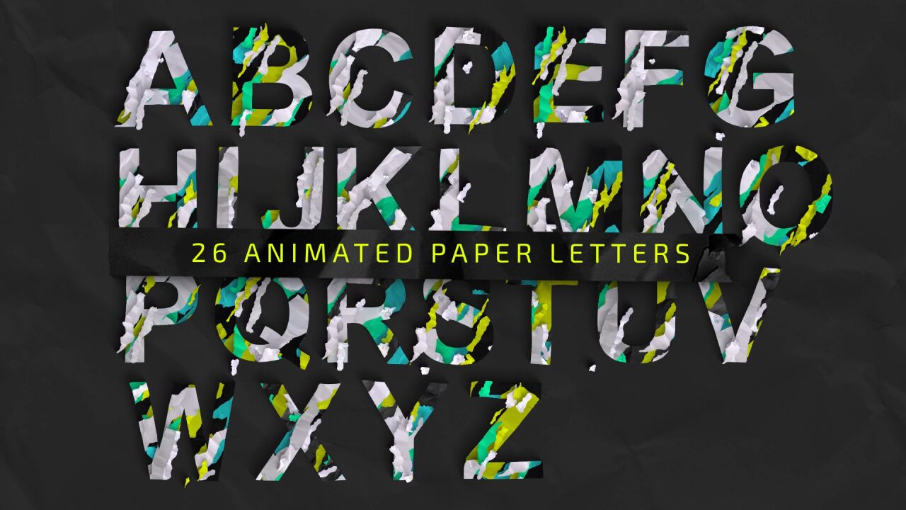 Shredded Paper Letters & Symbols Pack Pixel DNA