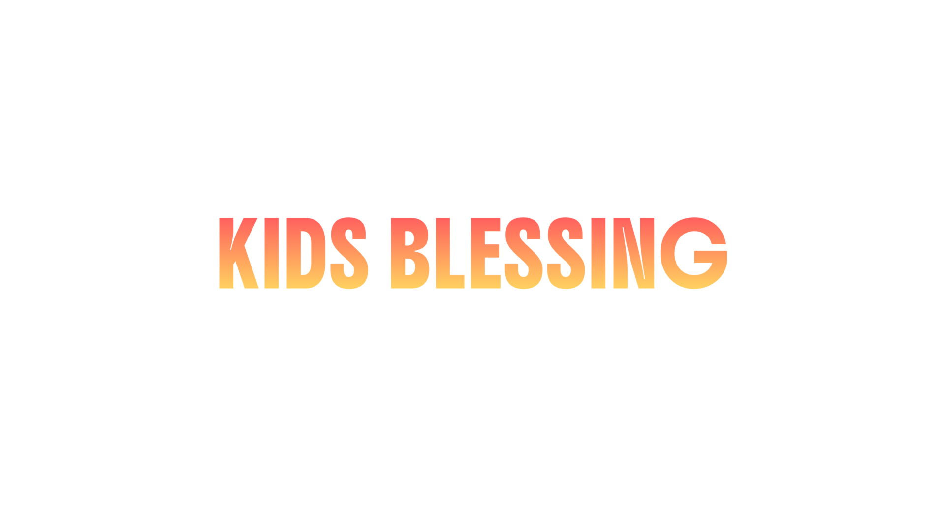 Kids Blessing Neon Gradient Walls