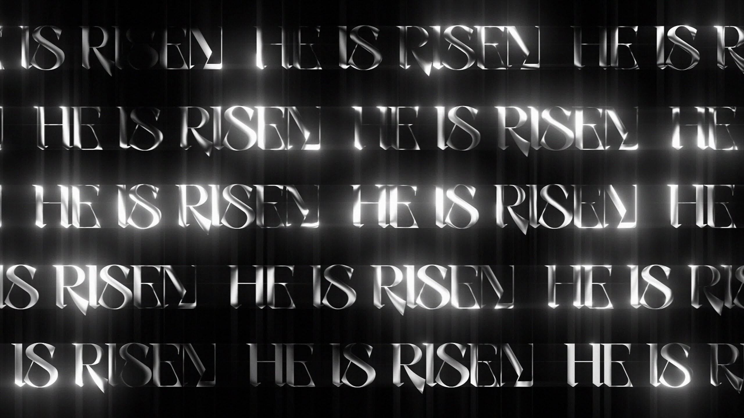 HE IS RISEN BW WALL