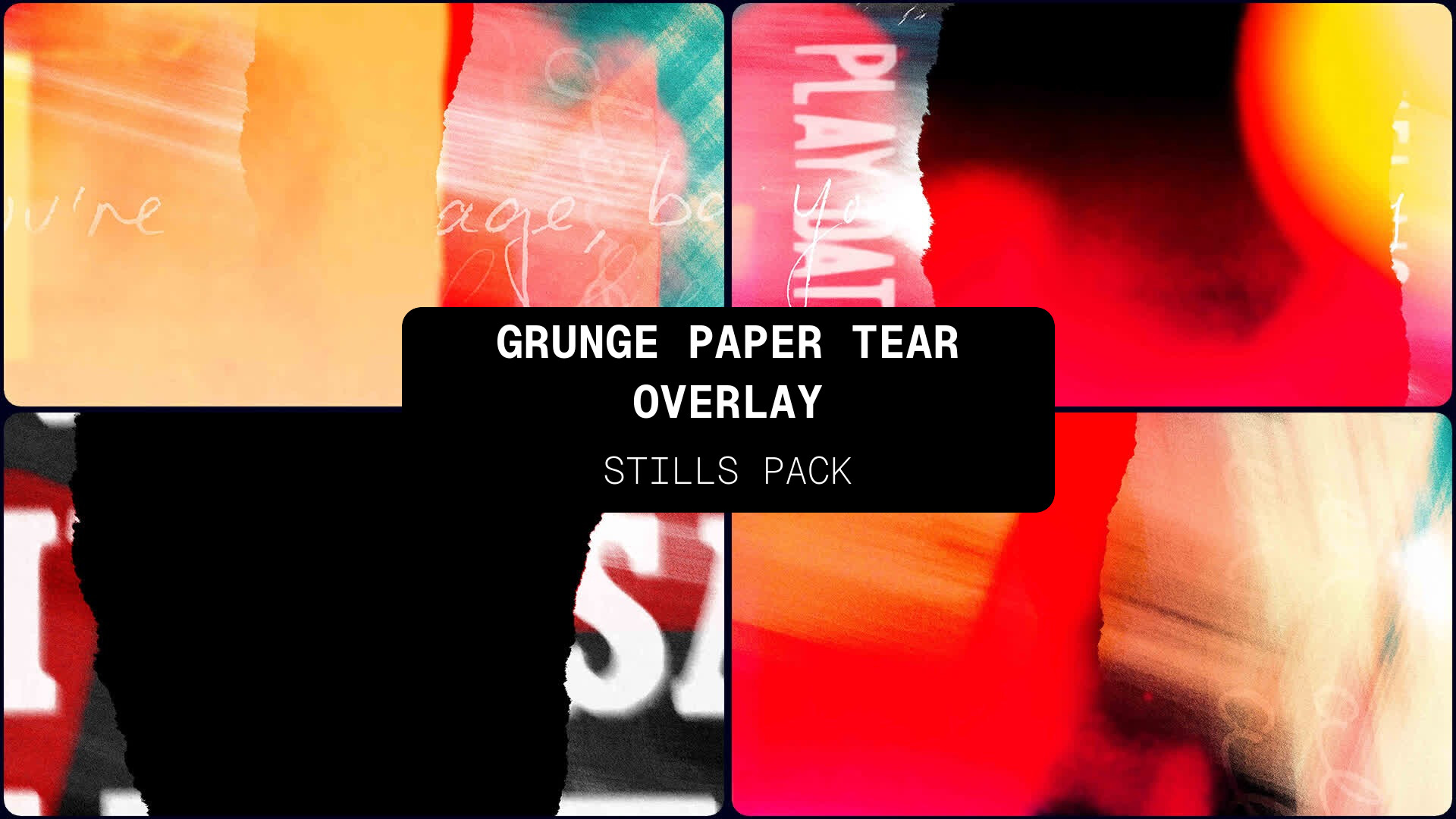 Grunge Paper Tear Overlays