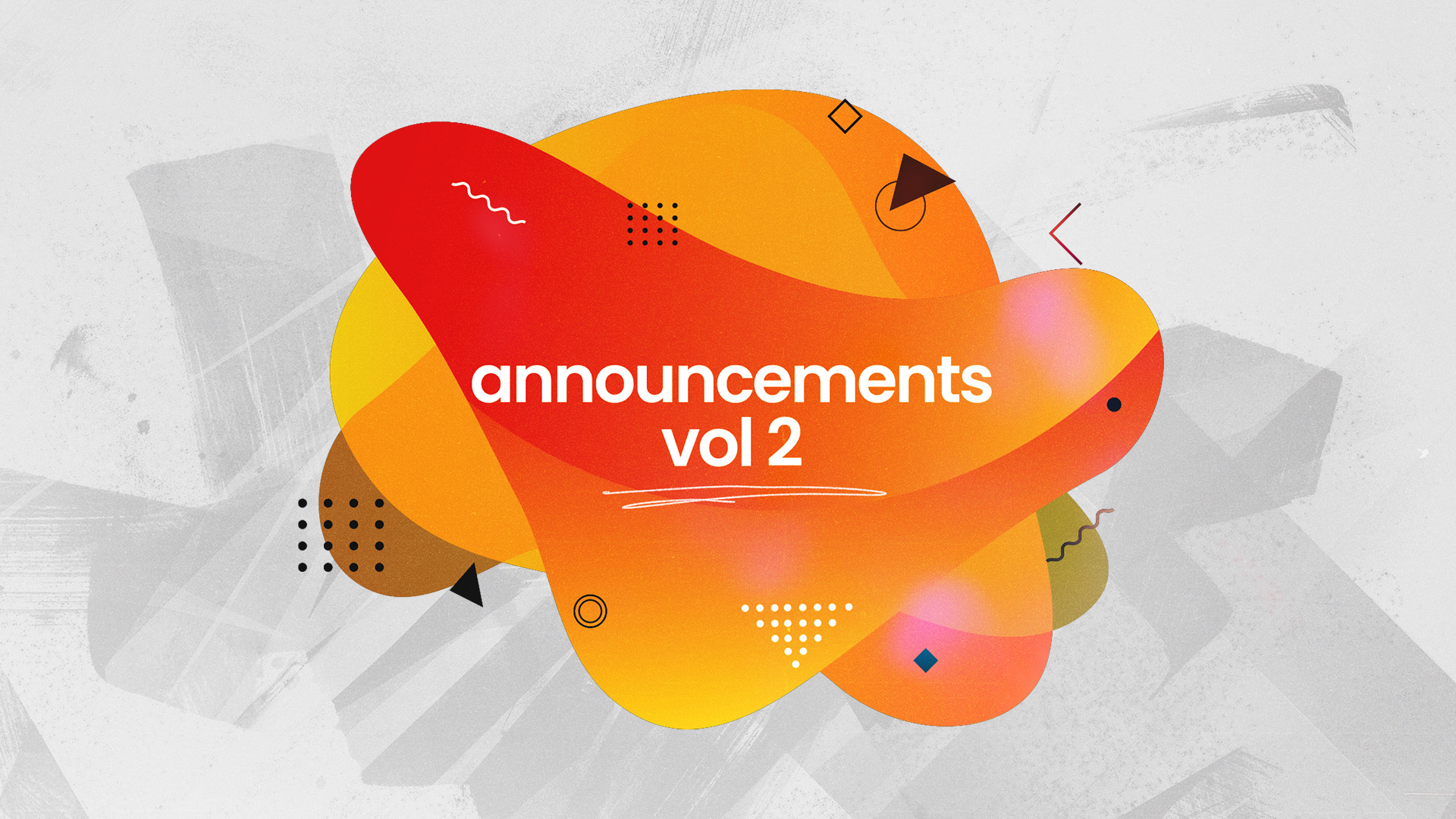 Church Announcements Vol 2 Editable Graphics | Story Loop