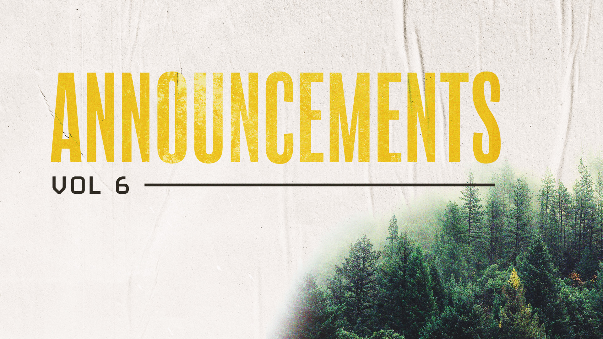 Church Announcements Vol 6 Editable Graphics | Story Loop