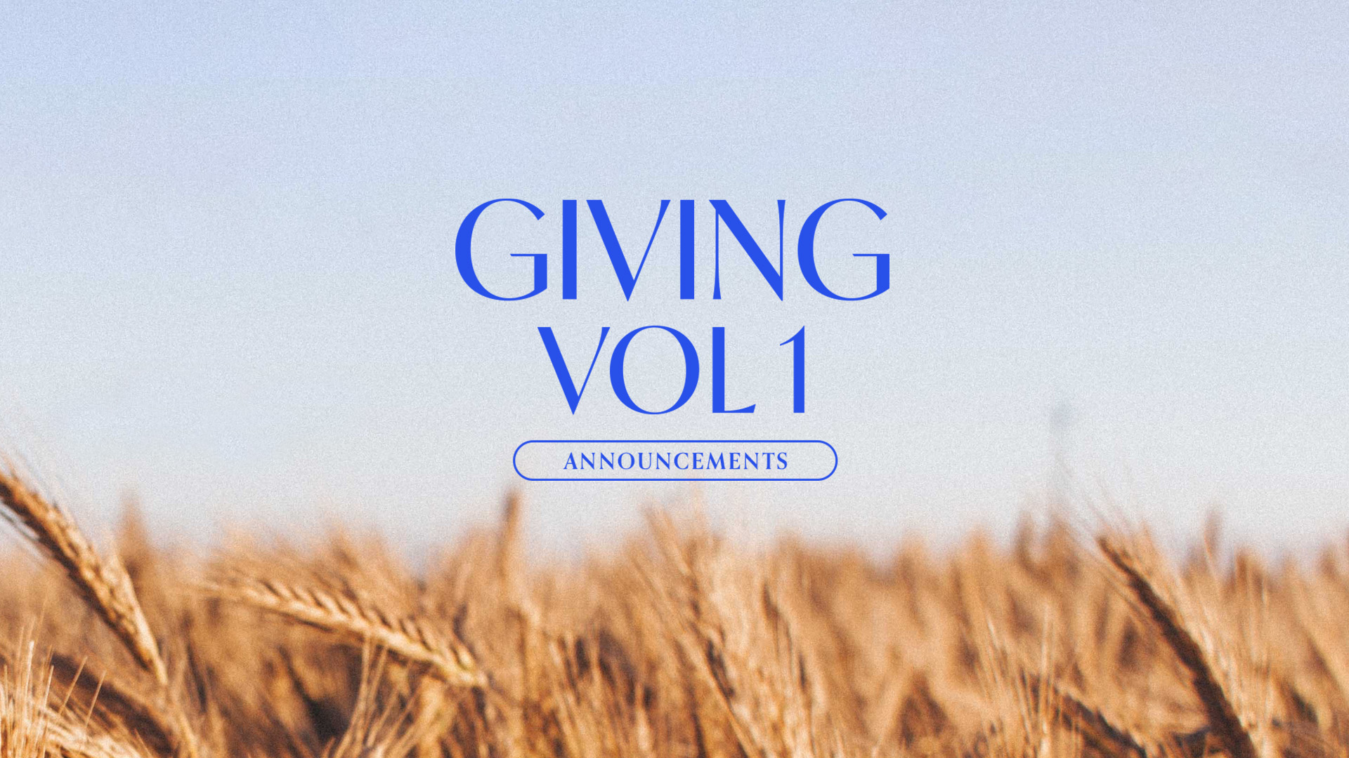 Church Announcements: Giving Editable Graphics | Story Loop