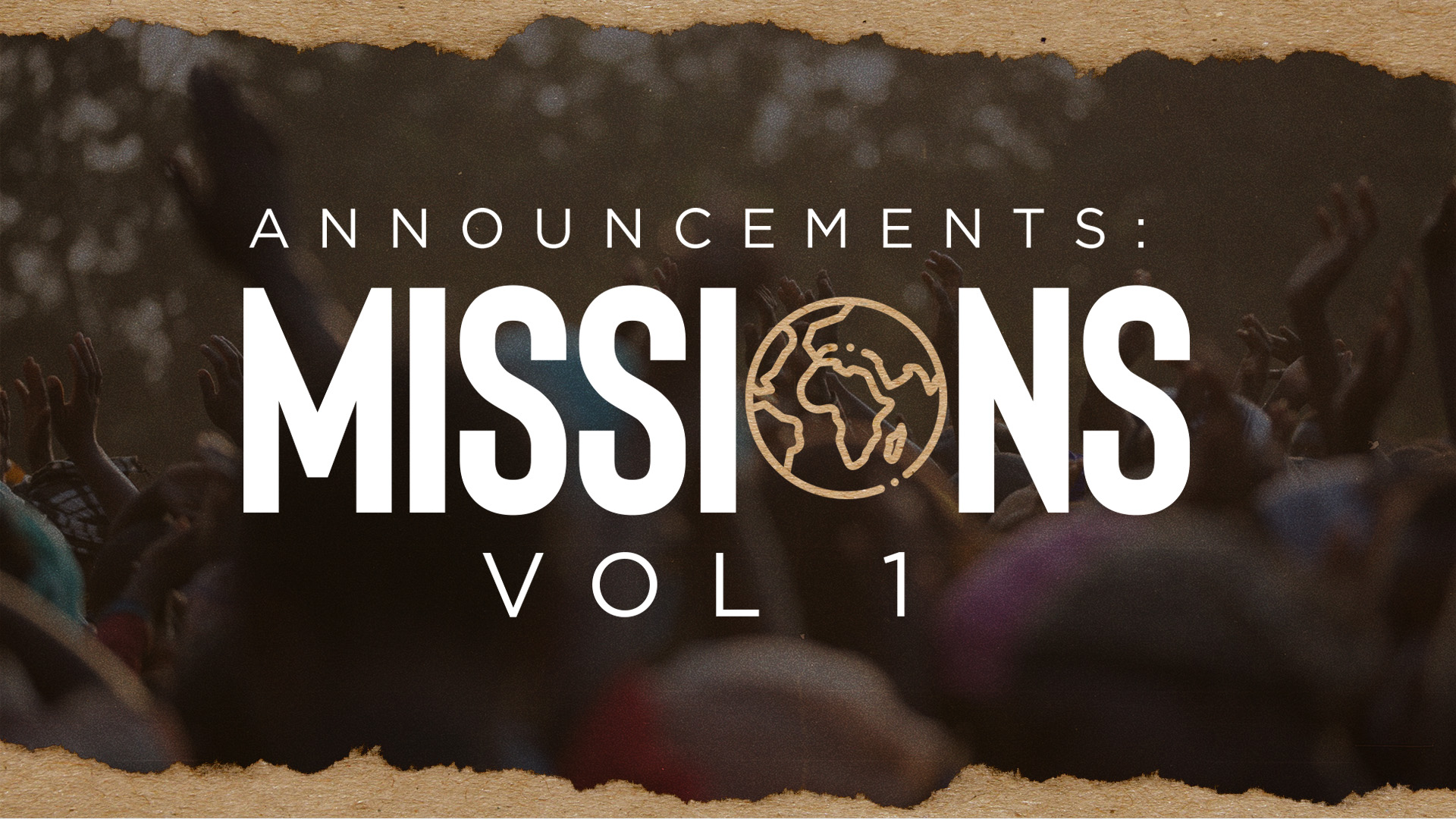 Church Announcements: Missions Vol 1 Editable Graphics