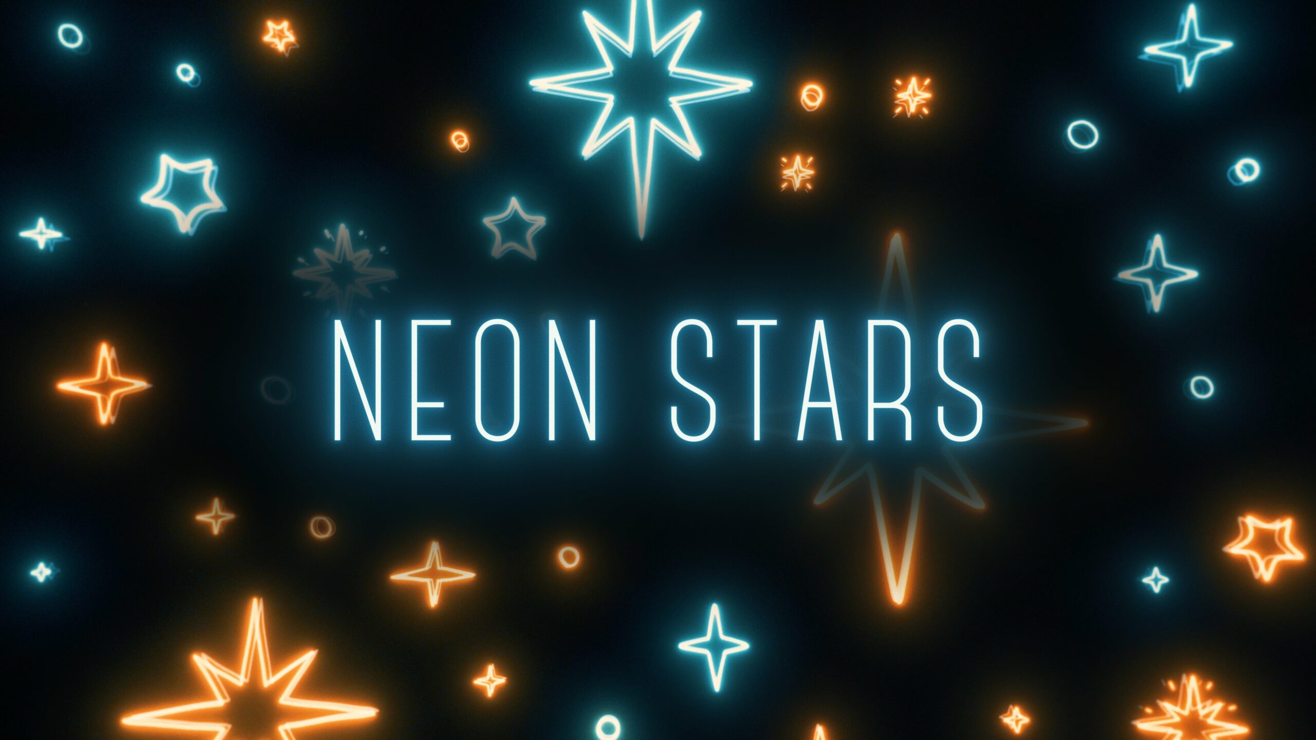 Neon Stars - Church Motion Backgrounds | Story Loop