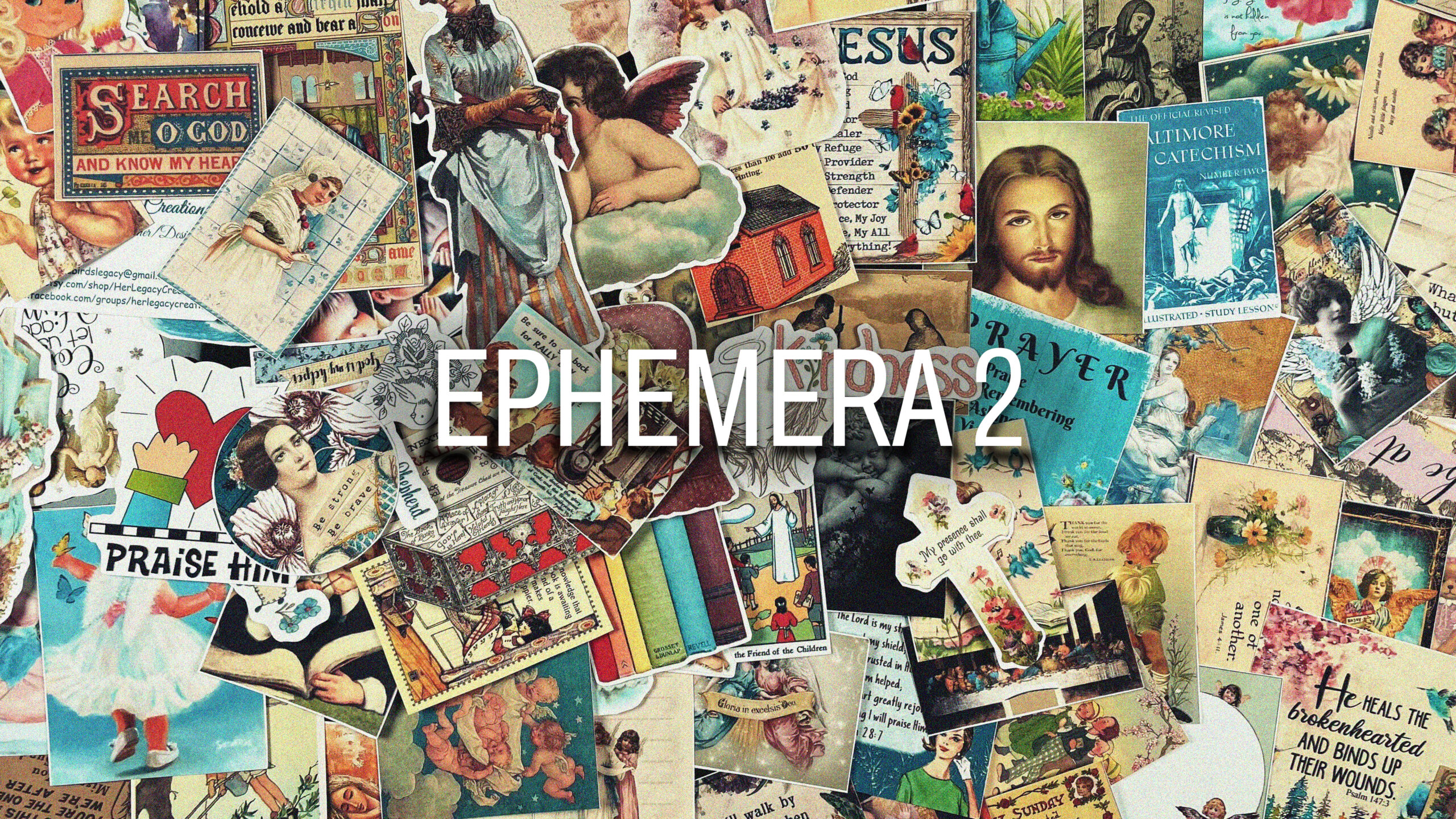 Ephemera 2 - Torn Bible Pages Stock Footage