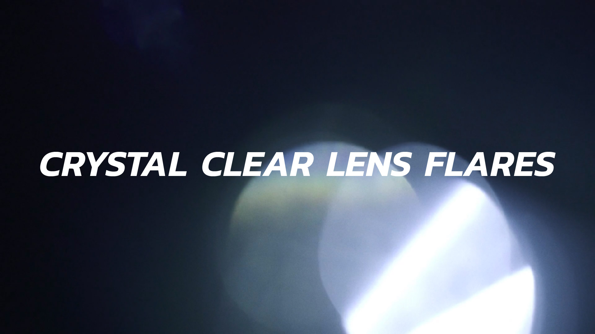 Crystal Clear Lens Flares, Creator Resources, Stock Footage