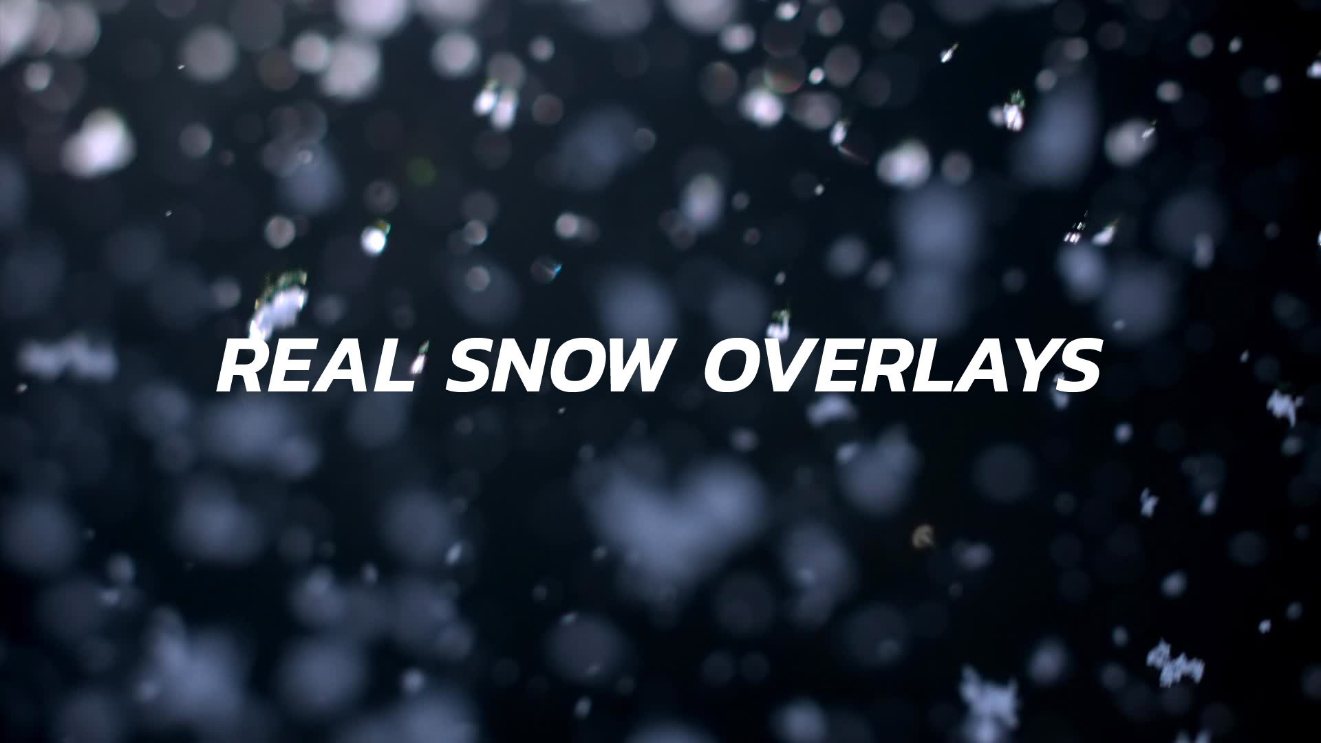 Real Snow Overlays, Creator Resources, Stock Footage