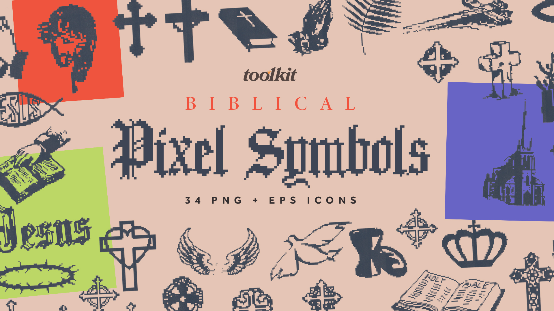 Biblical Pixel Symbols | Story Loop Creator Resources