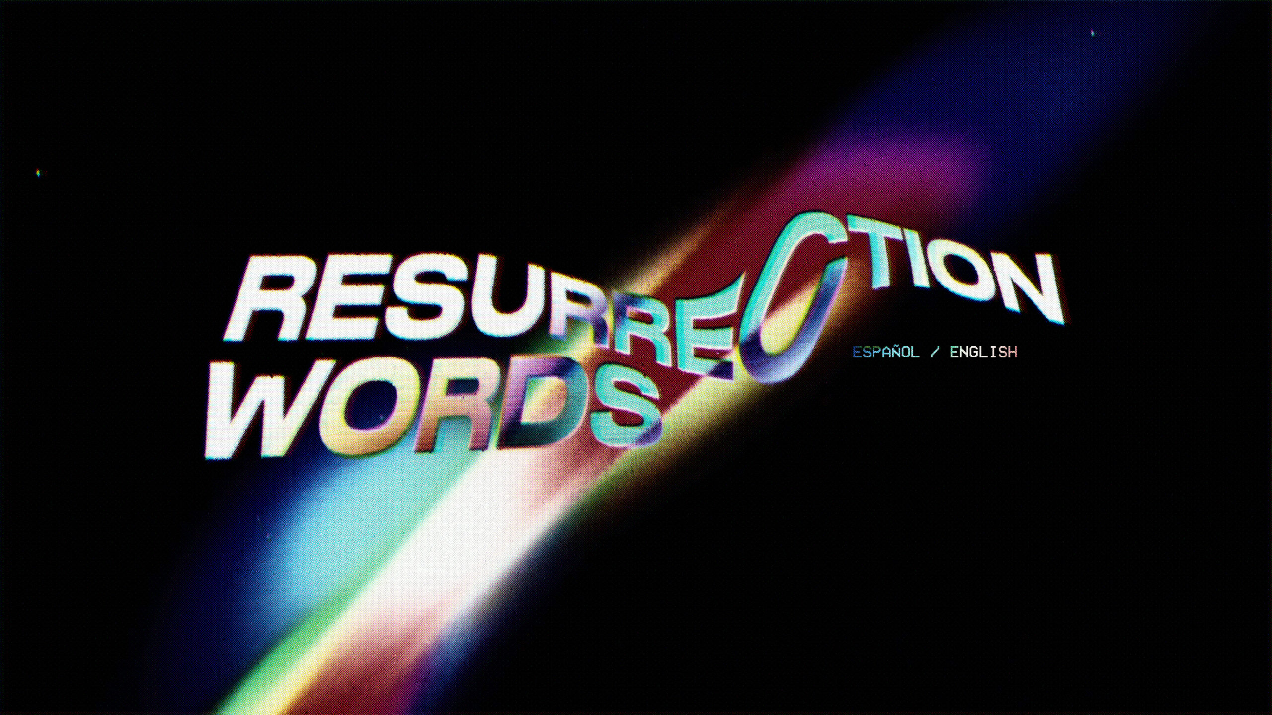 Resurrection Words - Worship Backgrounds Stock Footage