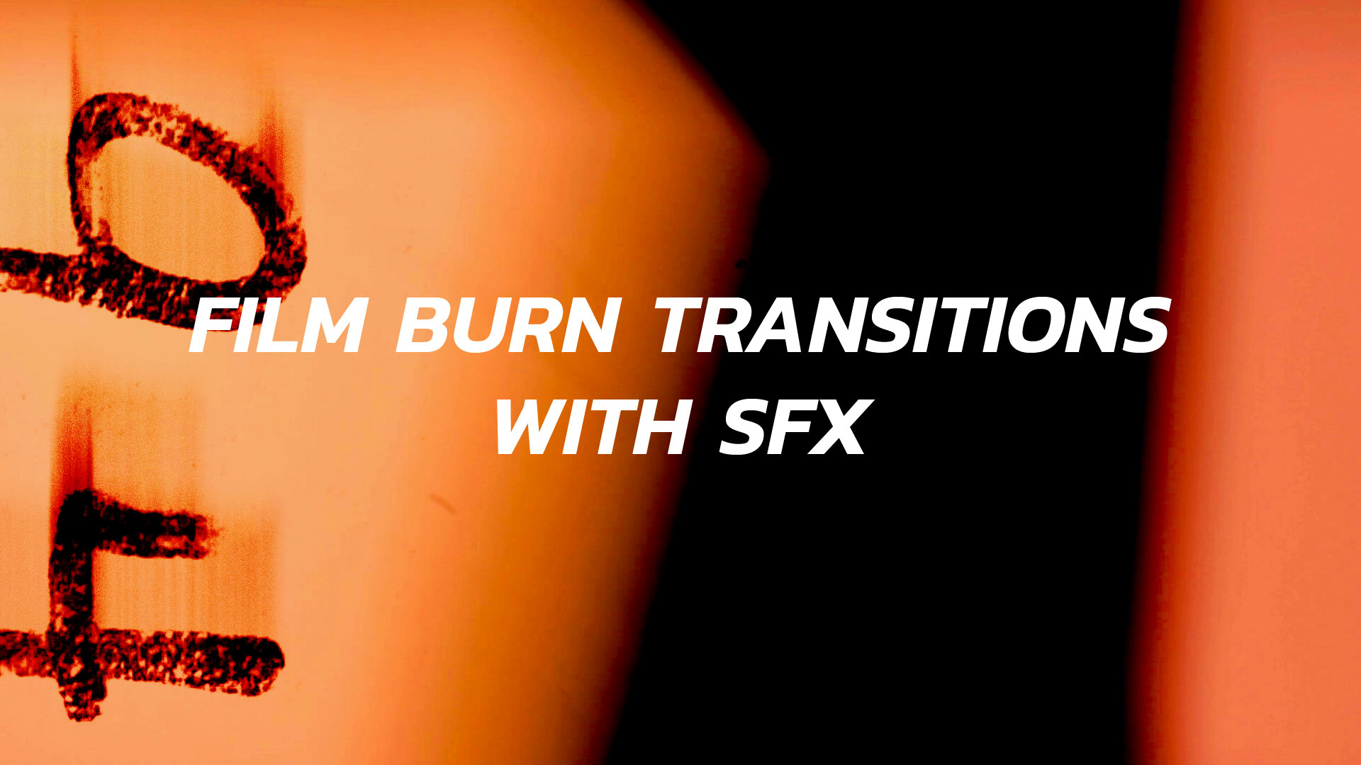 Premium Film Burn Transitions with Sound Effects | Stock Footage Collection