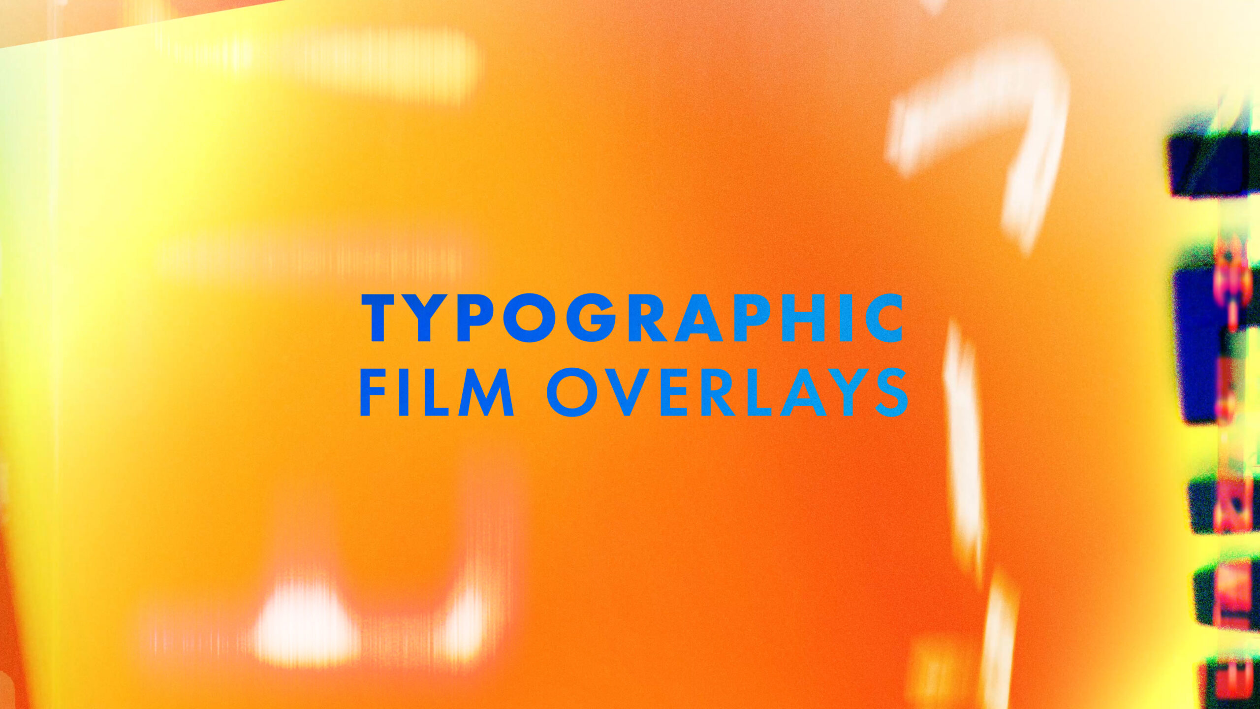 Typographic Film Overlays | Stock Footage Collection