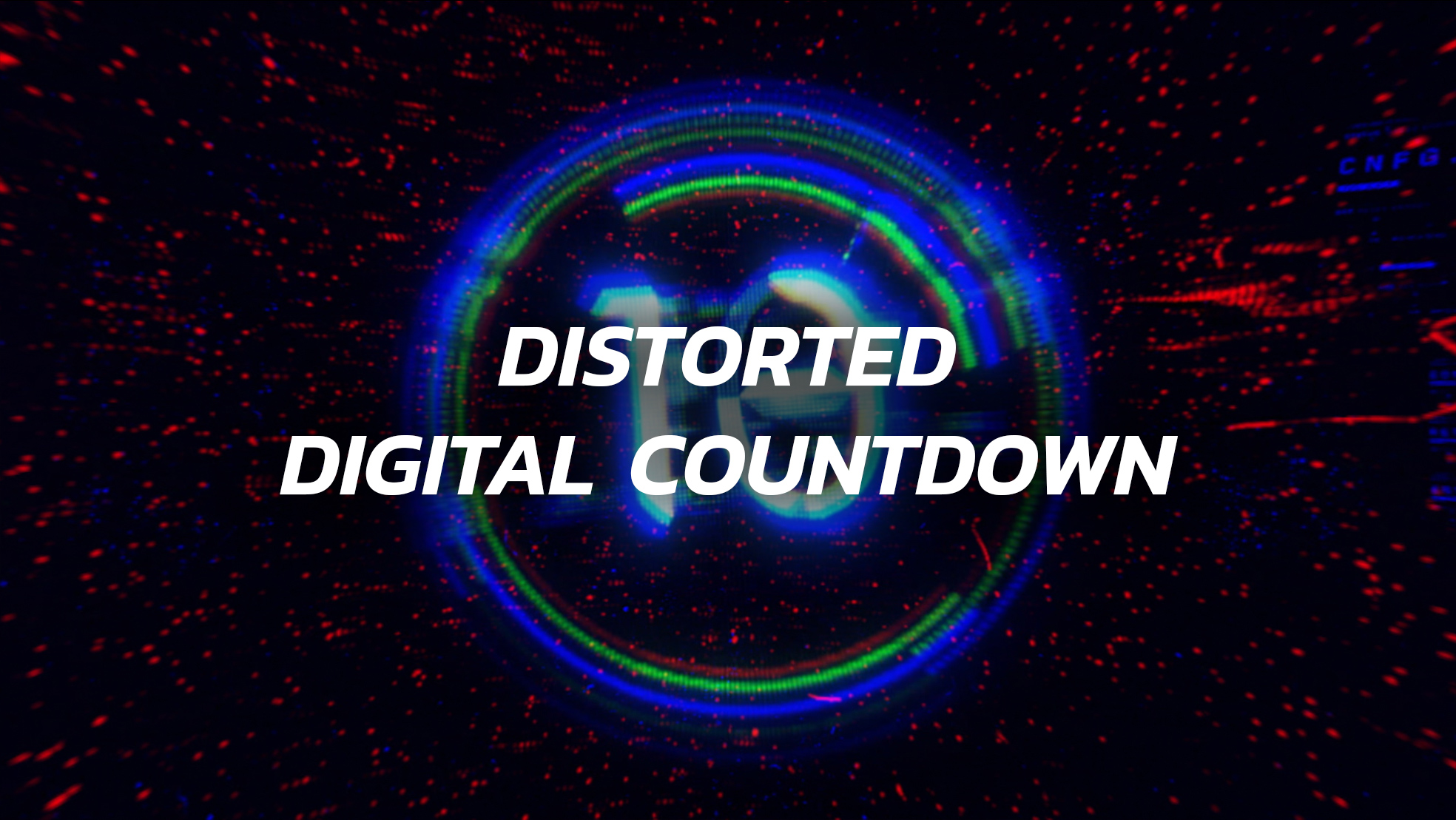 Distorted Digital Countdown | Stock Footage | Story Loop
