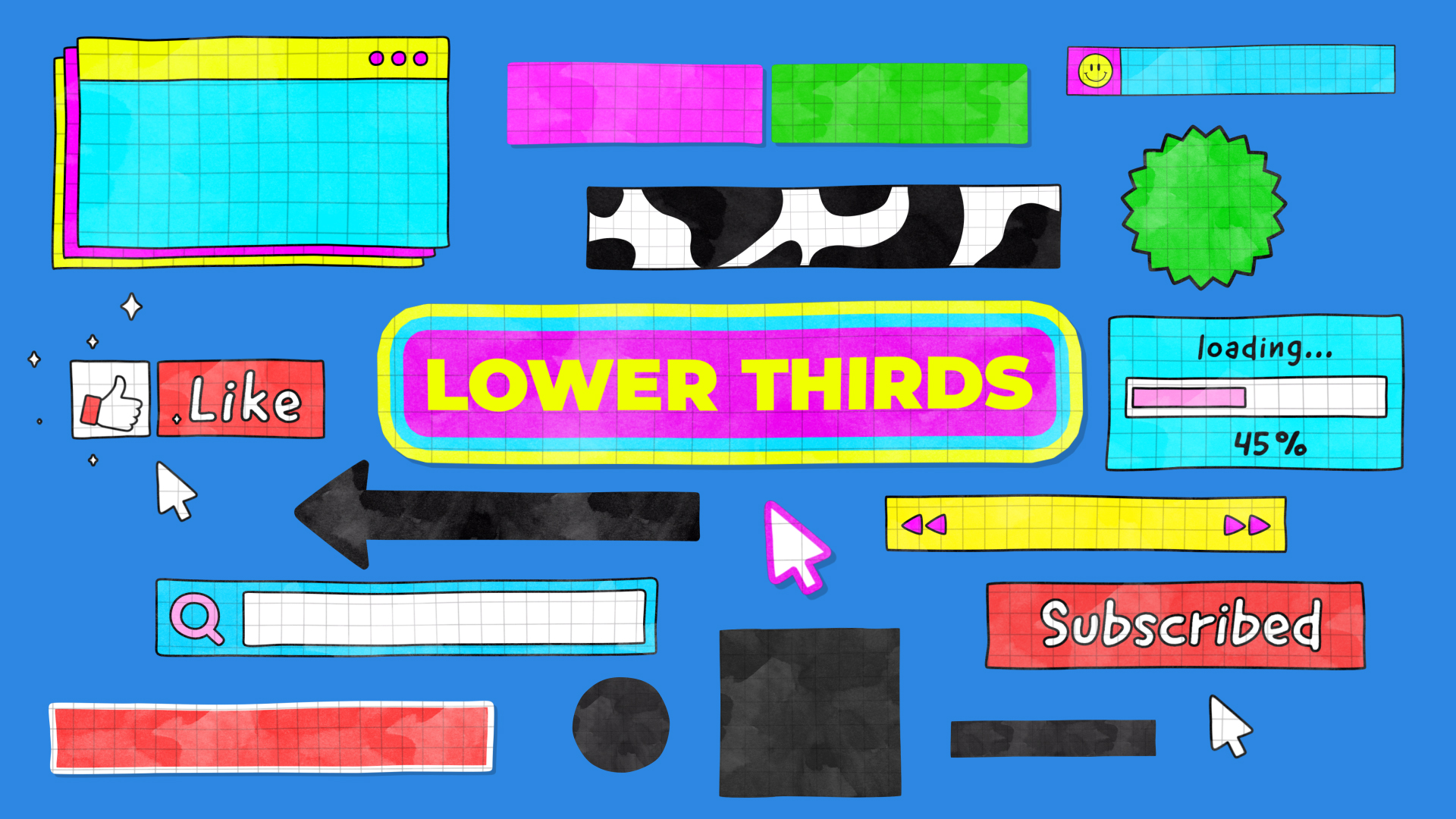 Paper Lower Thirds | Creator Resources, Stock Footage | Story Loop