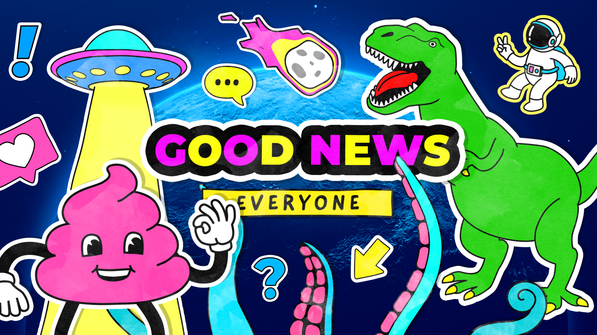 Collage Cartoon Titles And Stickers | Creator Resources | Story Loop