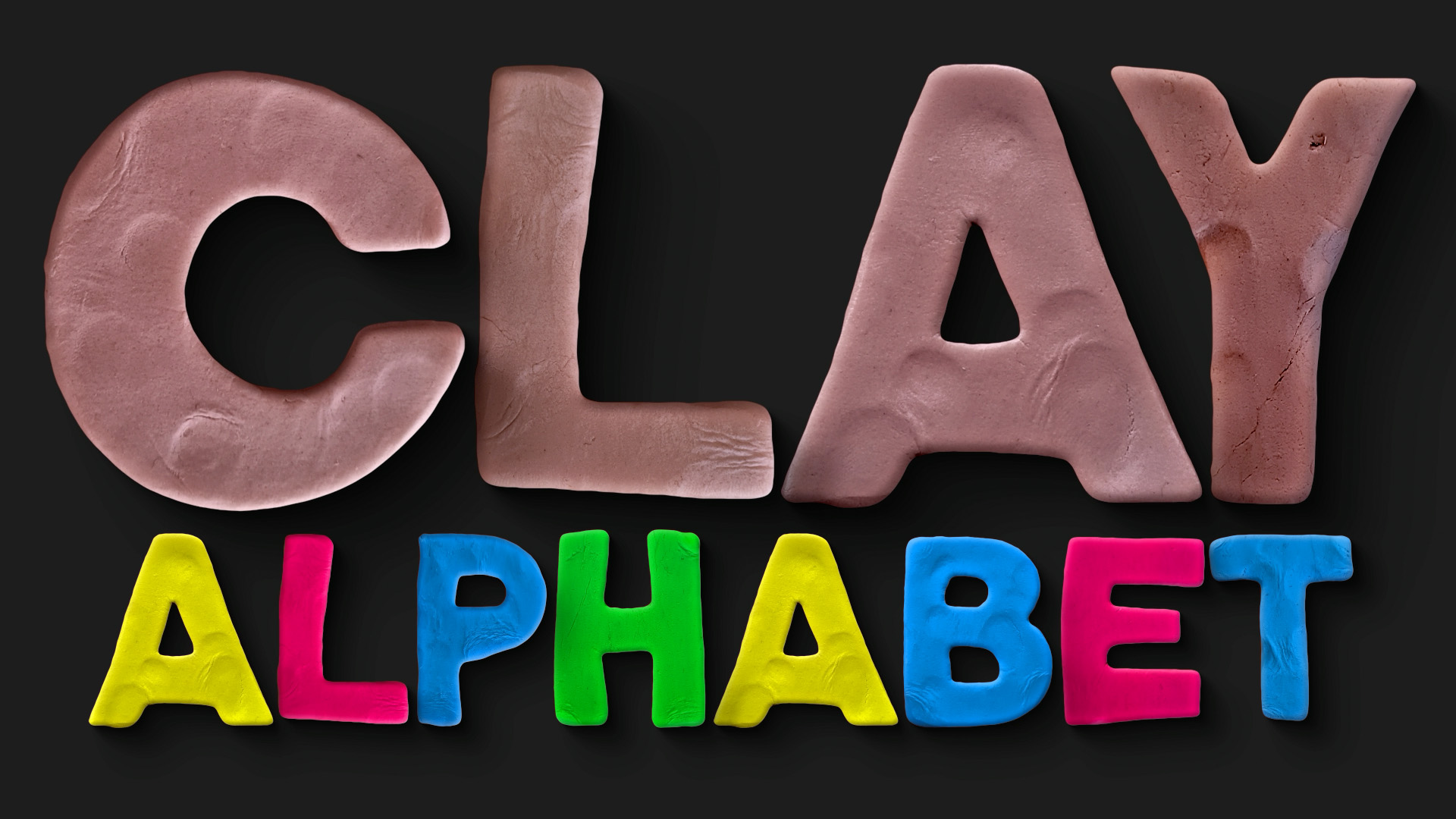 Clay Letters And Numbers Pack | Stock Footage