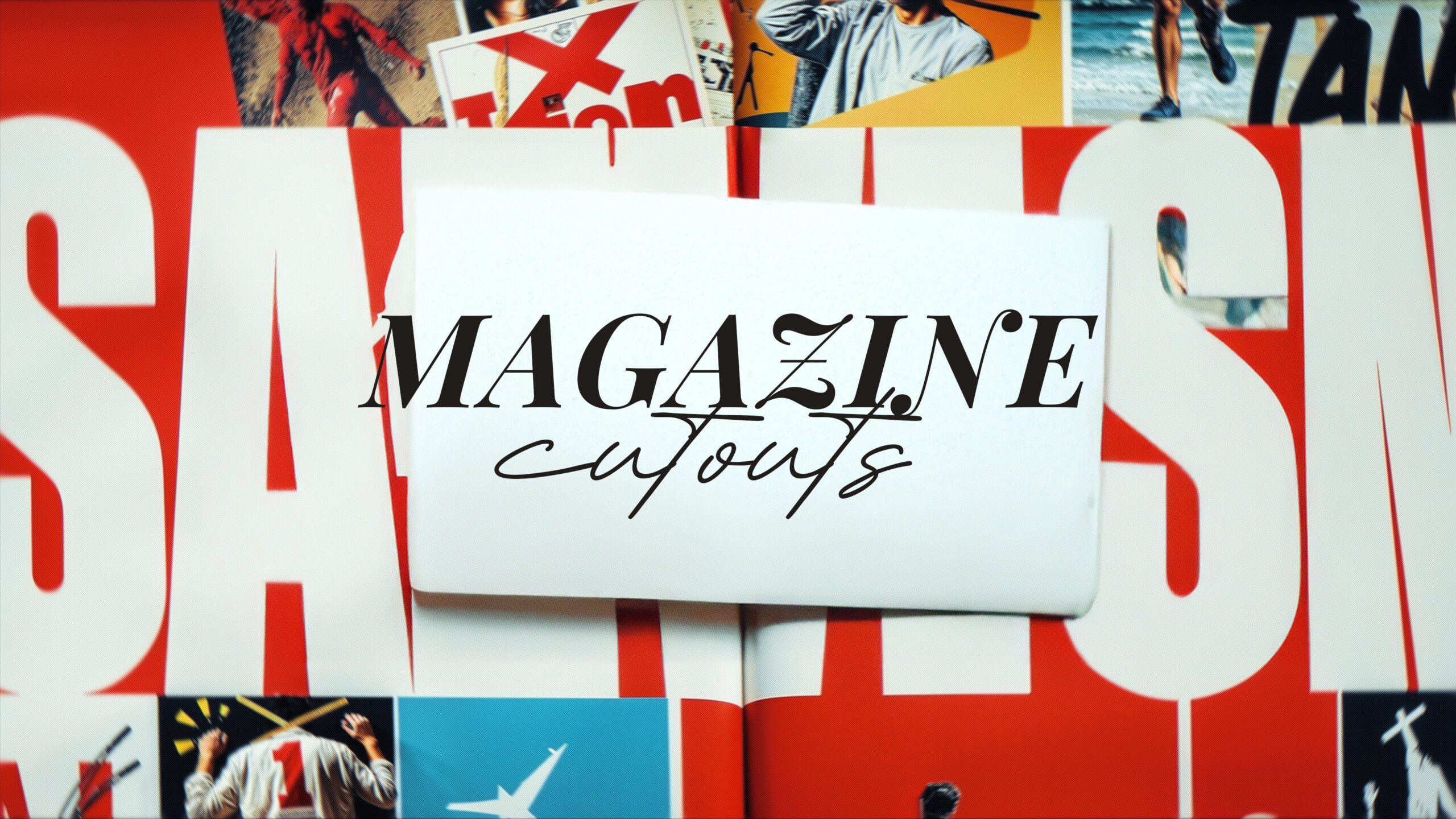 Magazine Cutouts - Worship Backgrounds Stock Footage