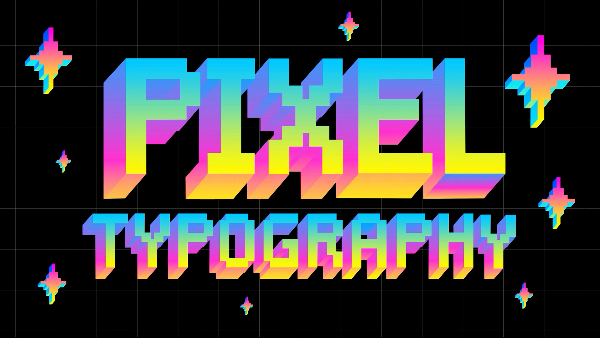 Pixel Typography | Creator Resources, Stock Footage | Story Loop